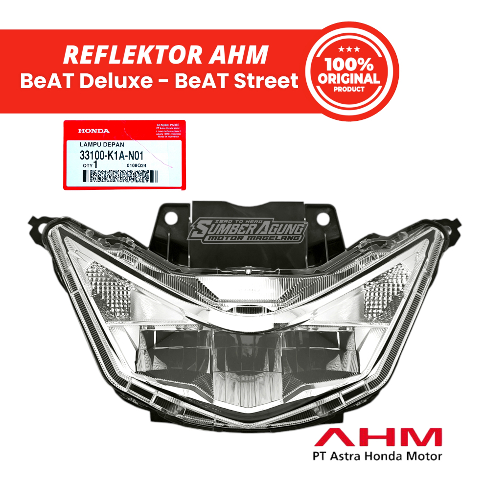 Jual Reflektor Lampu Depan beat deluxe, beat street esp tahun 2020- 2023 K1A 2019-2024 Original ...