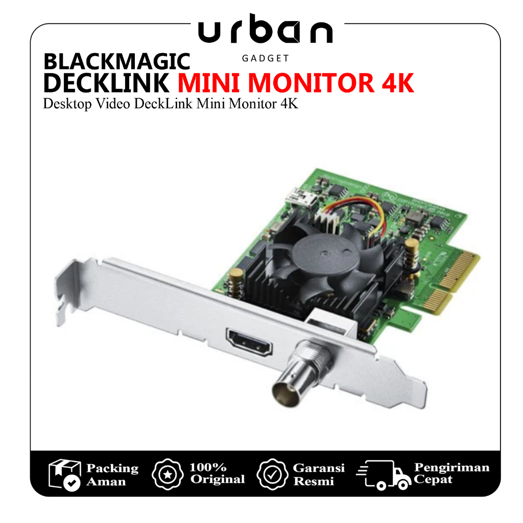 Jual Blackmagic Design DeckLink Mini Monitor 4K SD/HD/3G/6G-SDI Output - Garansi resmi | Shopee ...