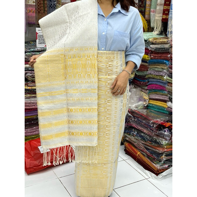 Jual Tumtuman tanpa sambung benang benang kristal songket tarutung ...
