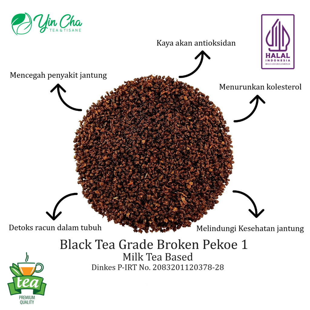 Jual Indonesian Black Tea Grade Broken Pekoe 1 (BP1) 100 & 200 Gr ...