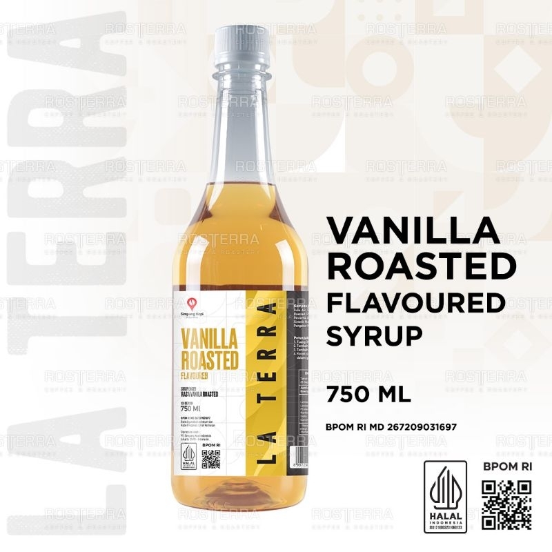 Jual Syrup Vanilla Roasted Flavor Minuman Sirup Rasa Vanila Roasted 750 ...