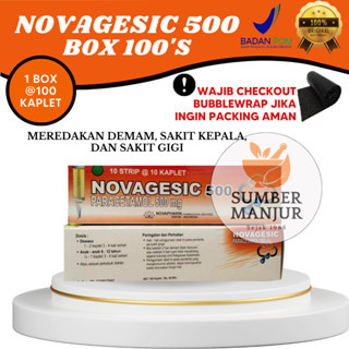 Jual NOVAGESIC PARACETAMOL 500 MG /OBAT DEMAM, SAKIT KEPALA,& NYERI ...