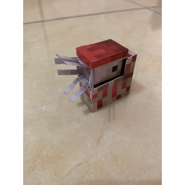 Jual Papercraft Minecraft Hewan Nautilus (bentuk jadi seperti di foto ...