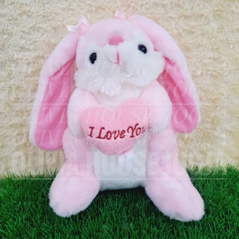 Jual Boneka Kelinci Love Boneka Kelinci Pink Boneka Rabbit Pita Pink ...