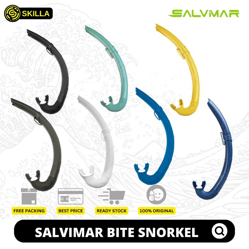 Jual Salvimar Bite Air Snorkel Freedive Freediving | Shopee Indonesia