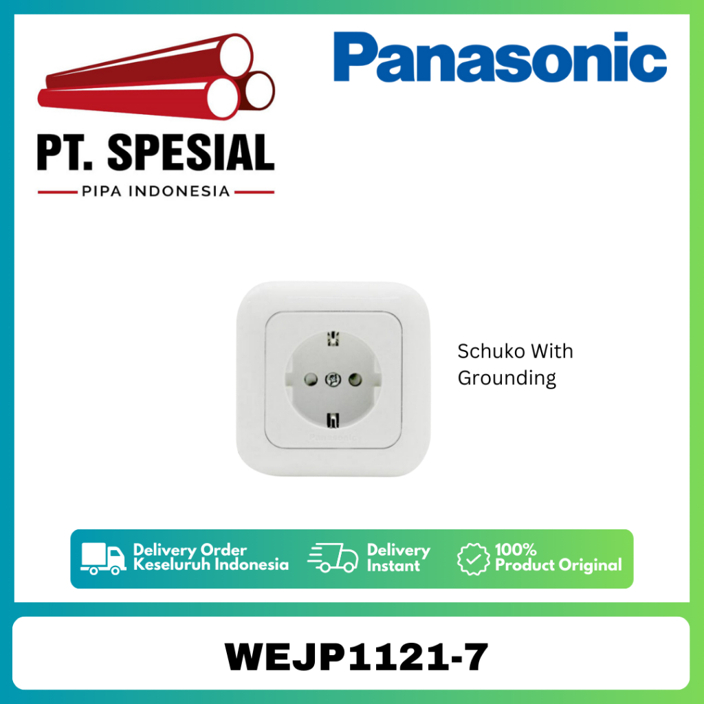 Jual Stop Kontak CP Panasonic Child Protection WEJP1121-7 Inbow Tanam ...