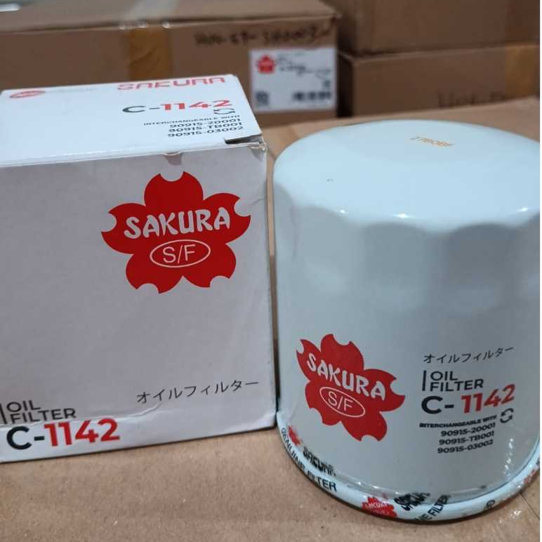 Jual Oil Filter Saringan Oli Filter Oli SAKURA C-1142 Innova, Fortuner ...