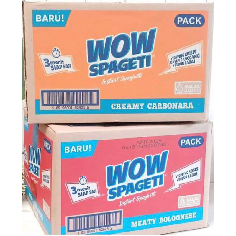 Jual PROMO!! Dus WOW Spageti Instan WOW Spaghetti Viral ( Carbonara ...