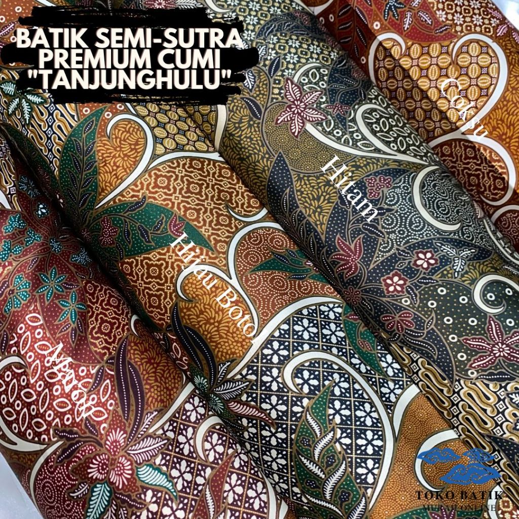 Jual Kain Batik Semi-Sutra Premium Silky MOTIF CUMI Kalimantan ...