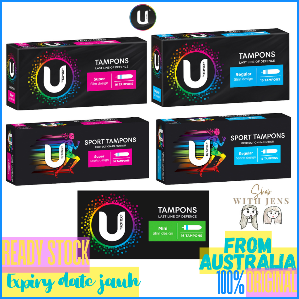 Jual U By Kotex Tampons Sports Super / Super Slim / Mini Slim / Regular ...