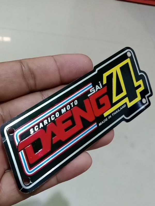 Jual Logo /emblem exhaust daeng sai4 / emblem daeng sai4 best quality ...