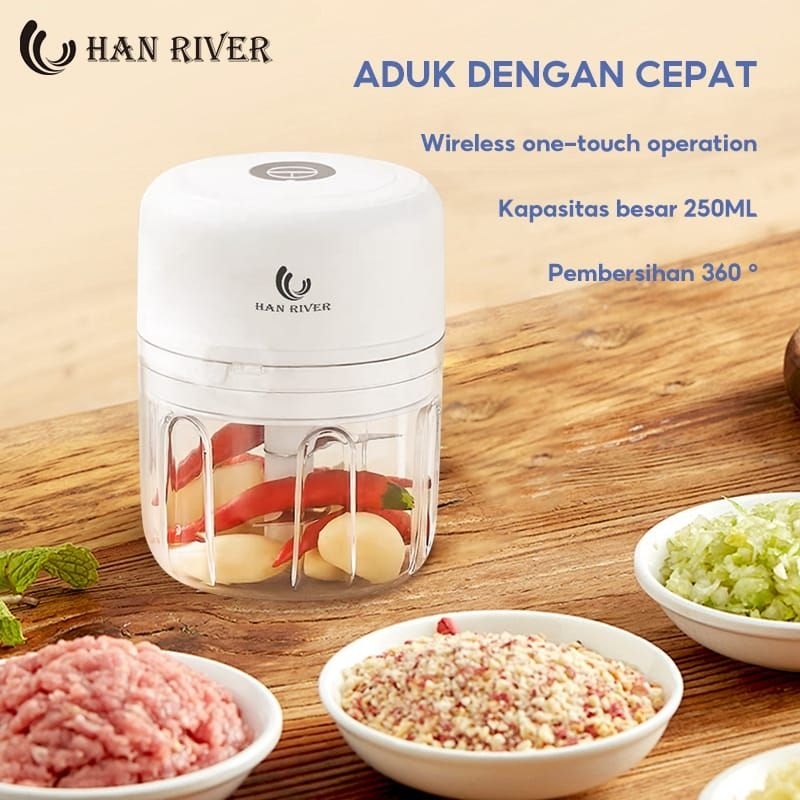 Jual HAN RIVER mini chopper untuk giling bumbu dengan kapasitas 250ml ...