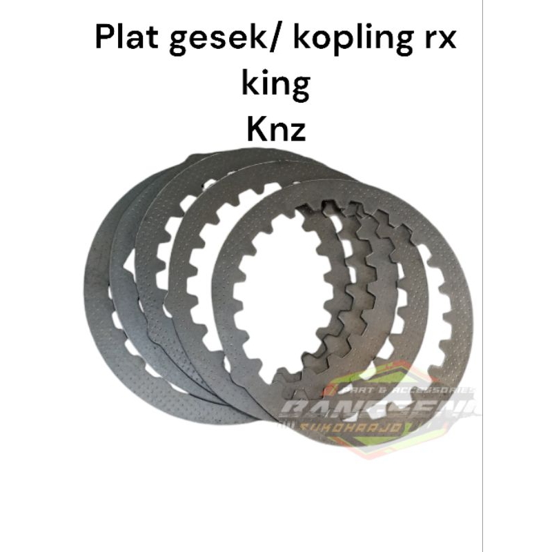 Jual PLAT BESI KAMPAS KOPLING PLAT GESEK KOPLING RX KING 1 SET KOMPLIT ISI 5 ORIGINAL KNZ ...