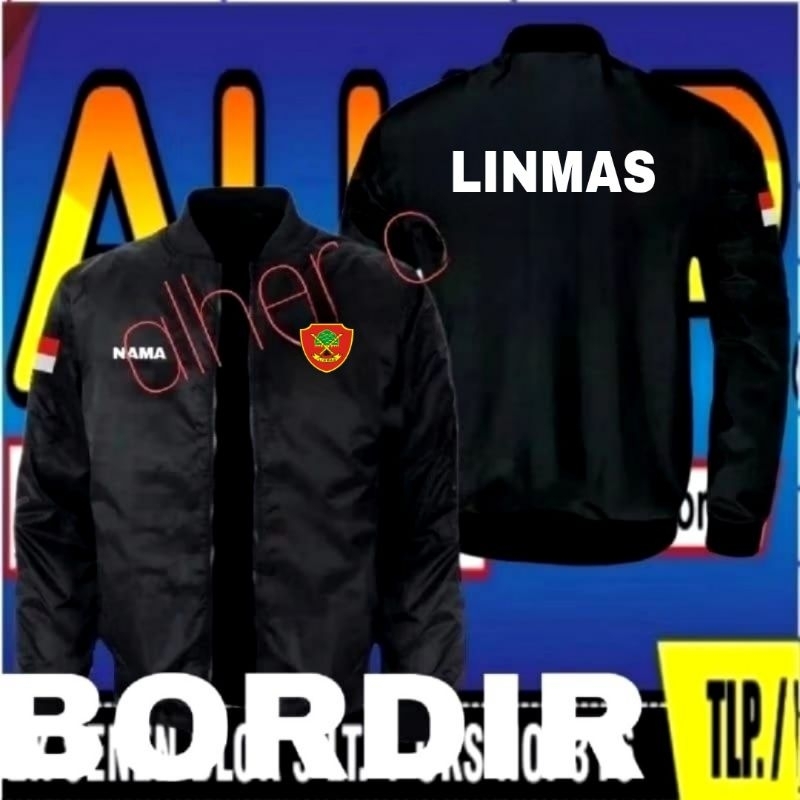 Jual Jaket bordir linmas jaket bomber linmas full bordir jaket linmas ...