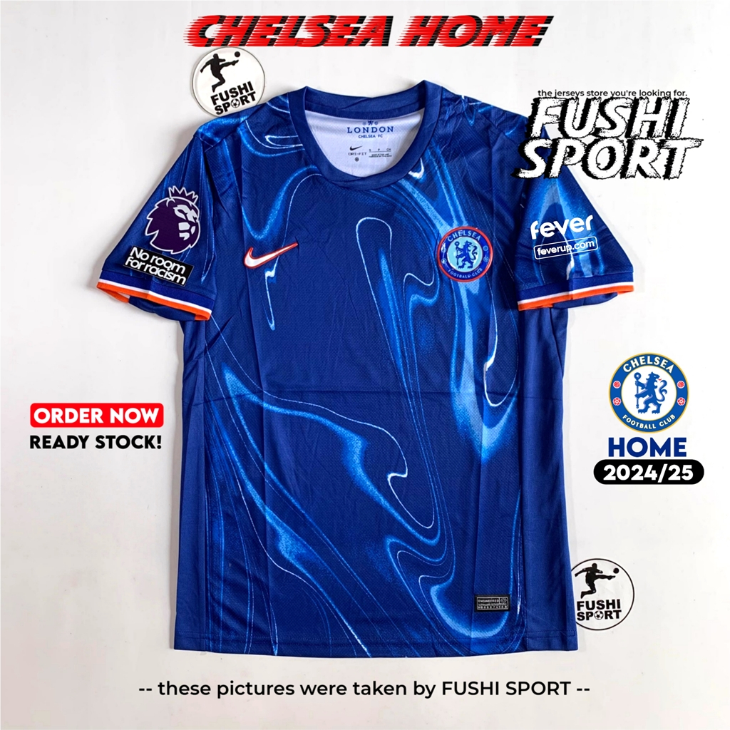 Jual Jersey Baju Bola Chelsea Home Full Patch 2024 2025 NEW Grade Ori ...
