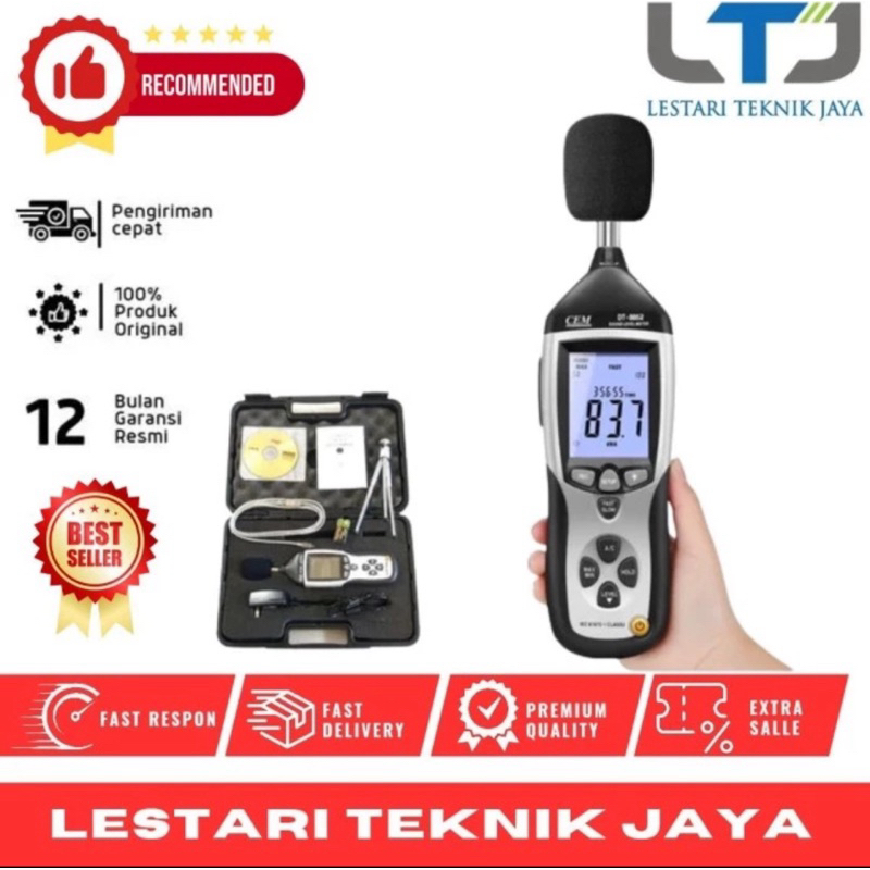 Jual Sound Level Meter CEM Instruments DT-8852 Data Logger DT8852 Decibel | Shopee Indonesia