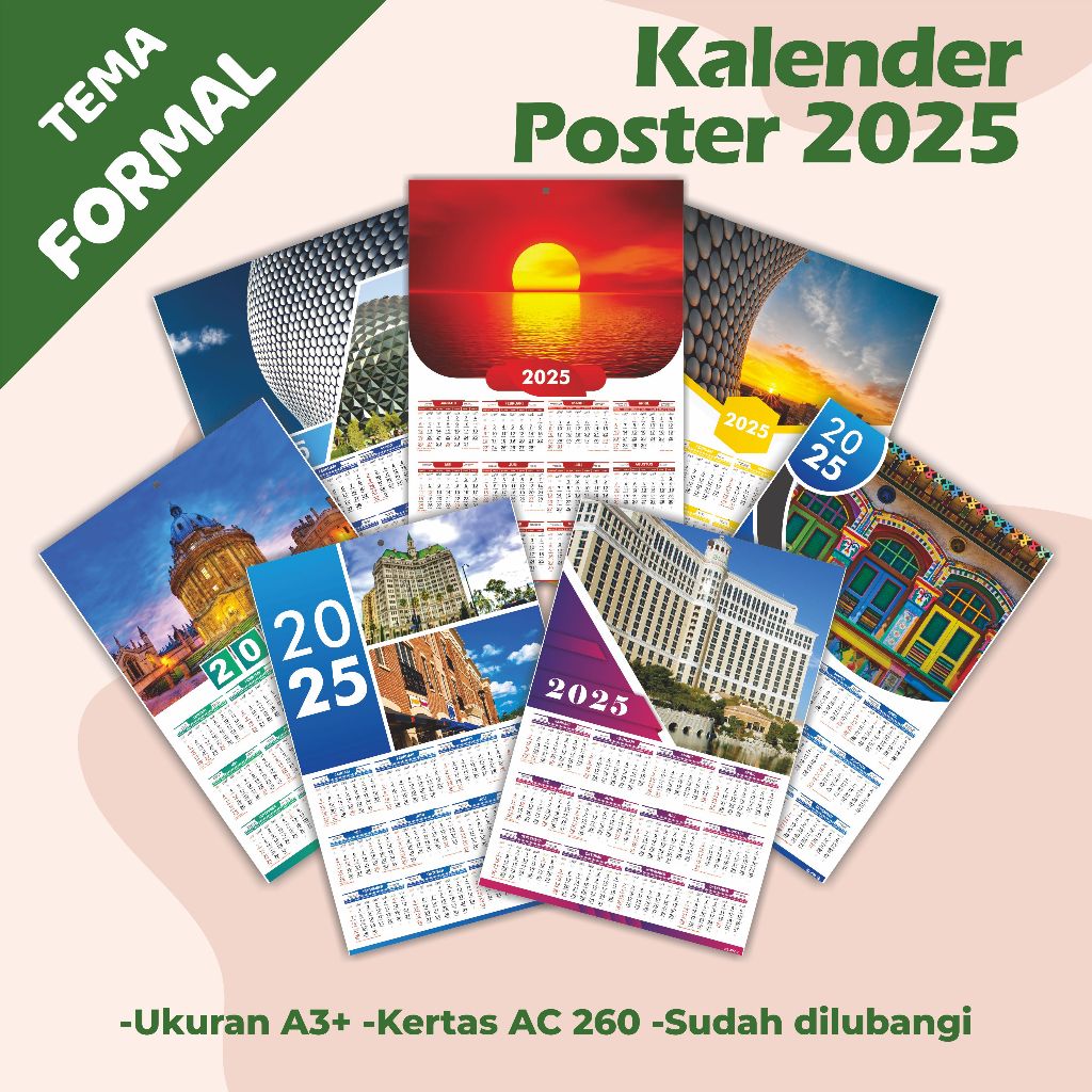 Jual Kalender dinding FORMAL- Kalender poster 2025 | Shopee Indonesia