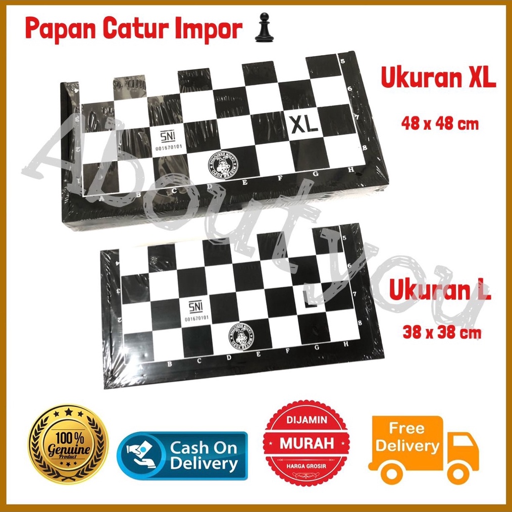 Jual Papan CATUR Plastik Lipat Chess Board Catur Impor SNI Besar Murah | Shopee Indonesia