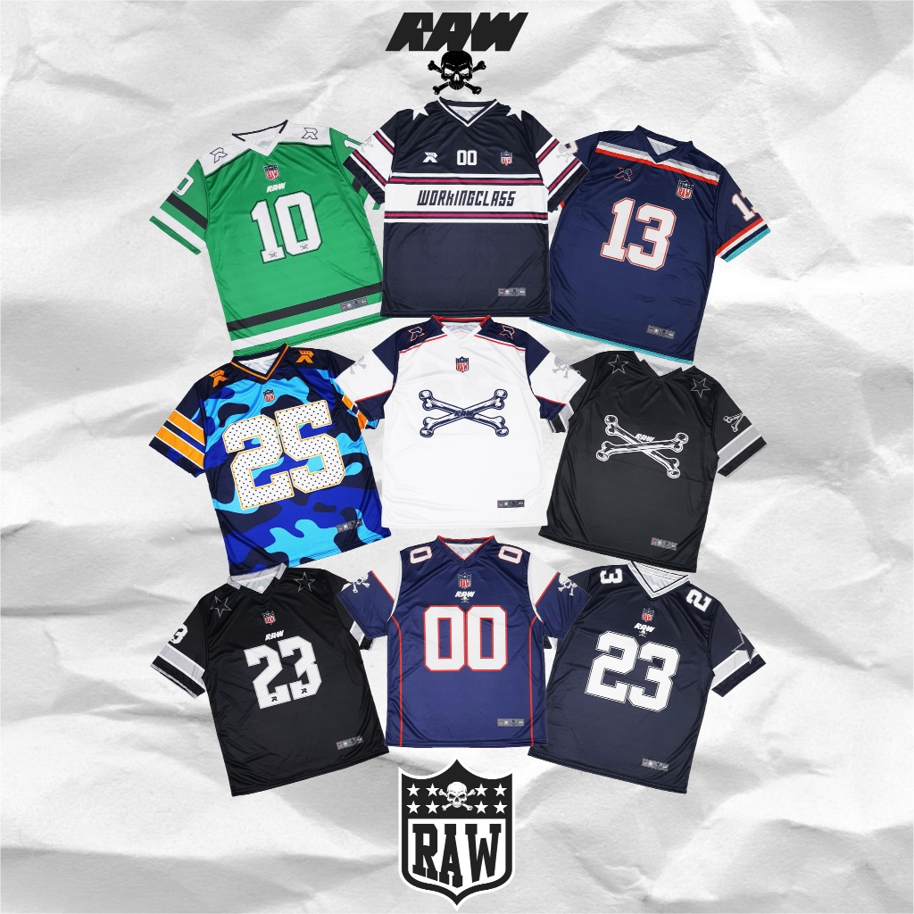 Jual RAW MERCH // JERSEY NFL //JERSEY OVERSIZE // RUGBY // VINTAGE ...