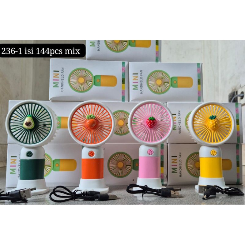 Jual Kipas Angin Pegang Mini Portable Cas Ulang Rechargeable Hembusan ...
