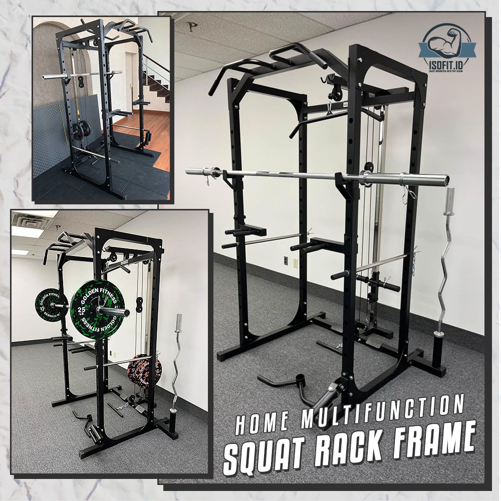 Jual Isofit.id Squat Rack Frame / Multifunction Power Rack / Rangka Rak ...