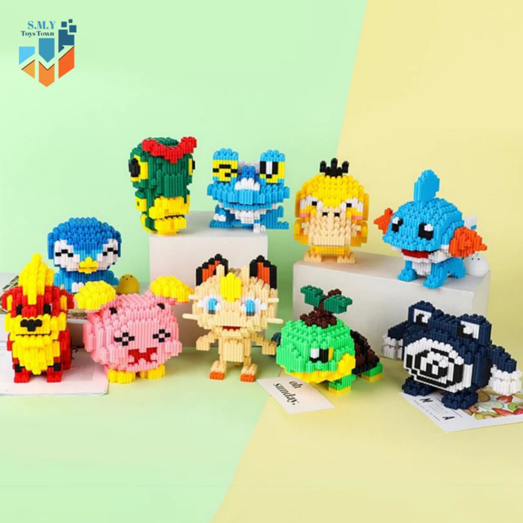 Jual SMY Toystown Pokemon Nano Block Mini Bricks Mainan Balok Susun ...