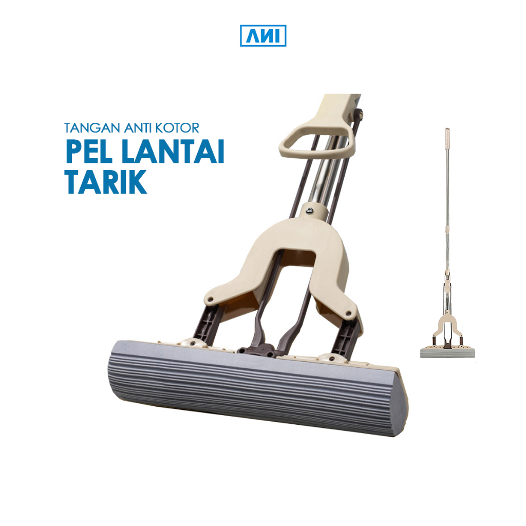 Jual ANI - Alat Pel Spons PVA Tipe Klip Floor Mop Alat Pel Lantai Lipat ...