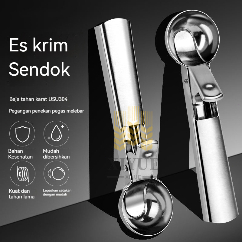 Jual Sendok Es Krim Ice Cream Scoop Sekop Es Krim Stainless Steel | Shopee Indonesia