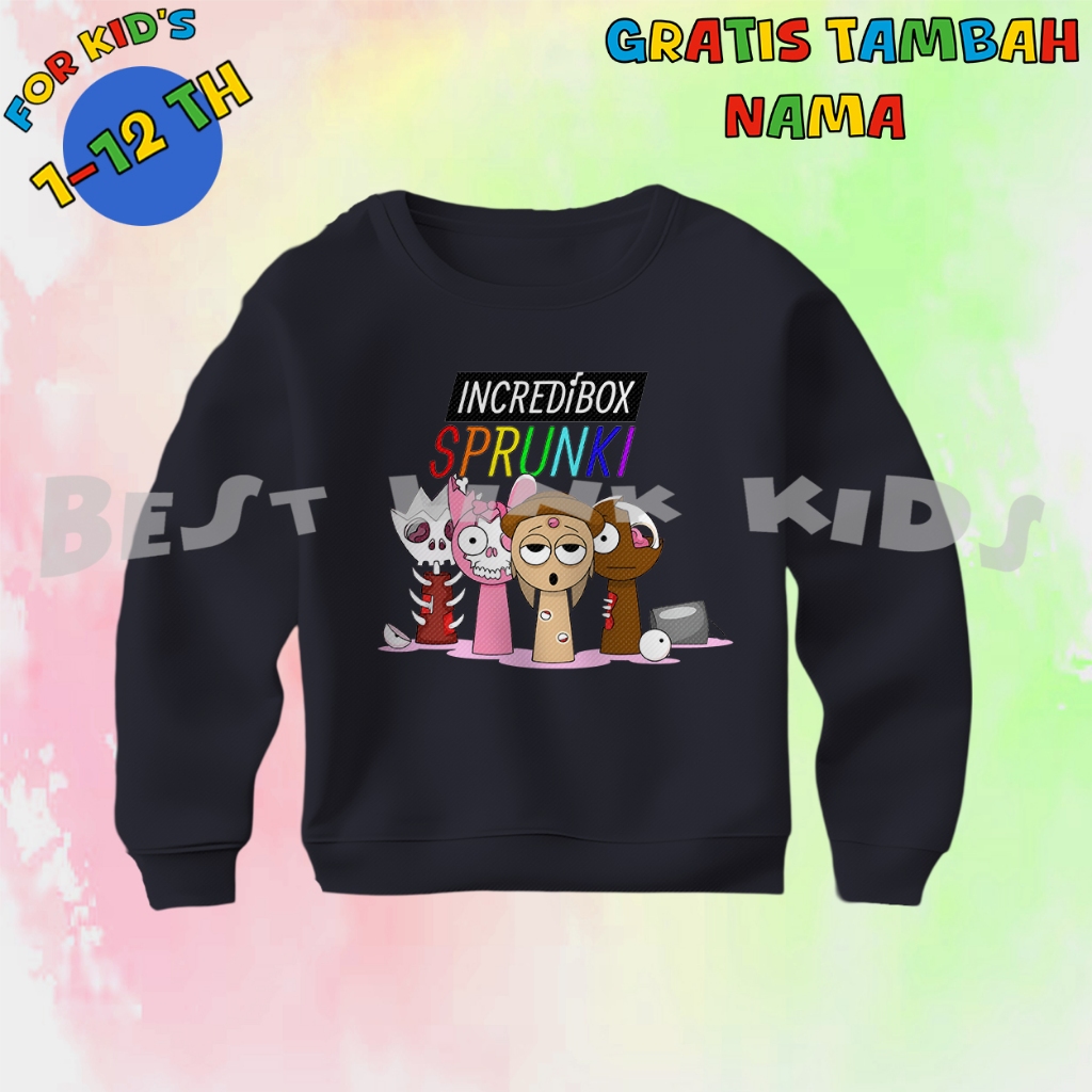 Jual Sweater Anak Costum Sprunki Karakter Crewneck Anak Sprunki ...