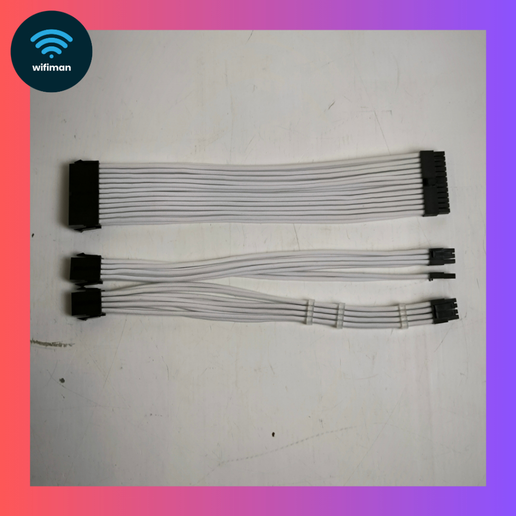 Jual Tecware Flex White Sleeved Extension Cables PC Komputer CPU GPU 24 ...