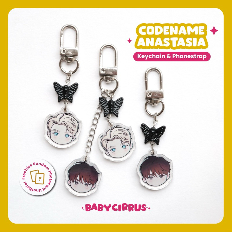 Jual Acrylic Phonestrap & Keychain | Manhwa Codename Anastasia | Zhenya ...