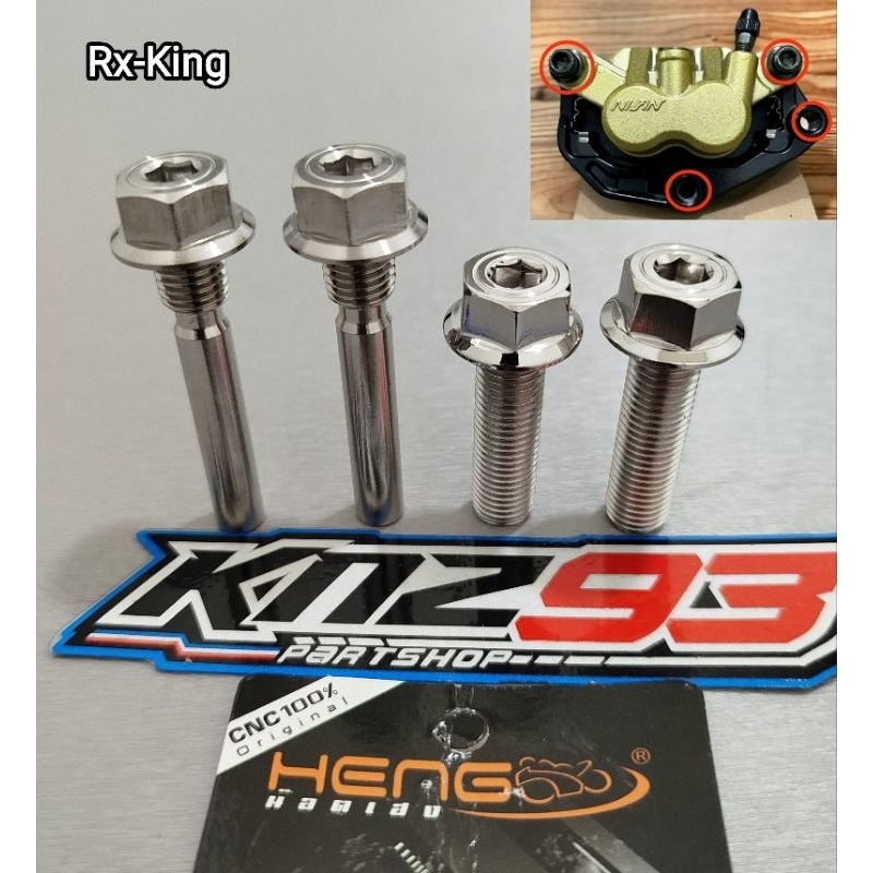 Jual SET BAUT TOJOSAN BREKET KALIPER STANDAR RX KING RXK RXS HEXAGON 2 KUNCI PROBOLT STAINLESS ...