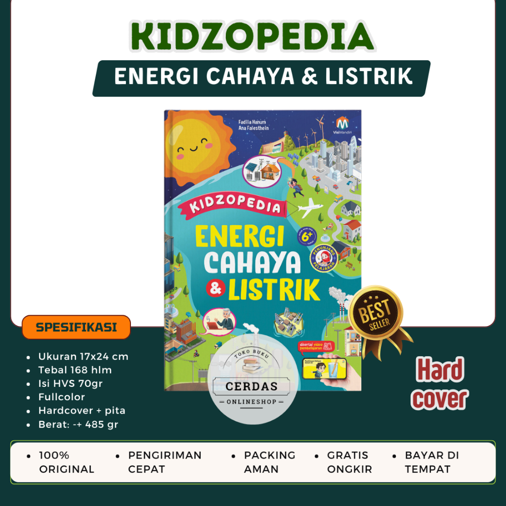 Jual Ziyadbooks - Buku Edukasi Anak - Kidzopedia Energi Cahaya dan Listrik - Hard Cover | Shopee ...