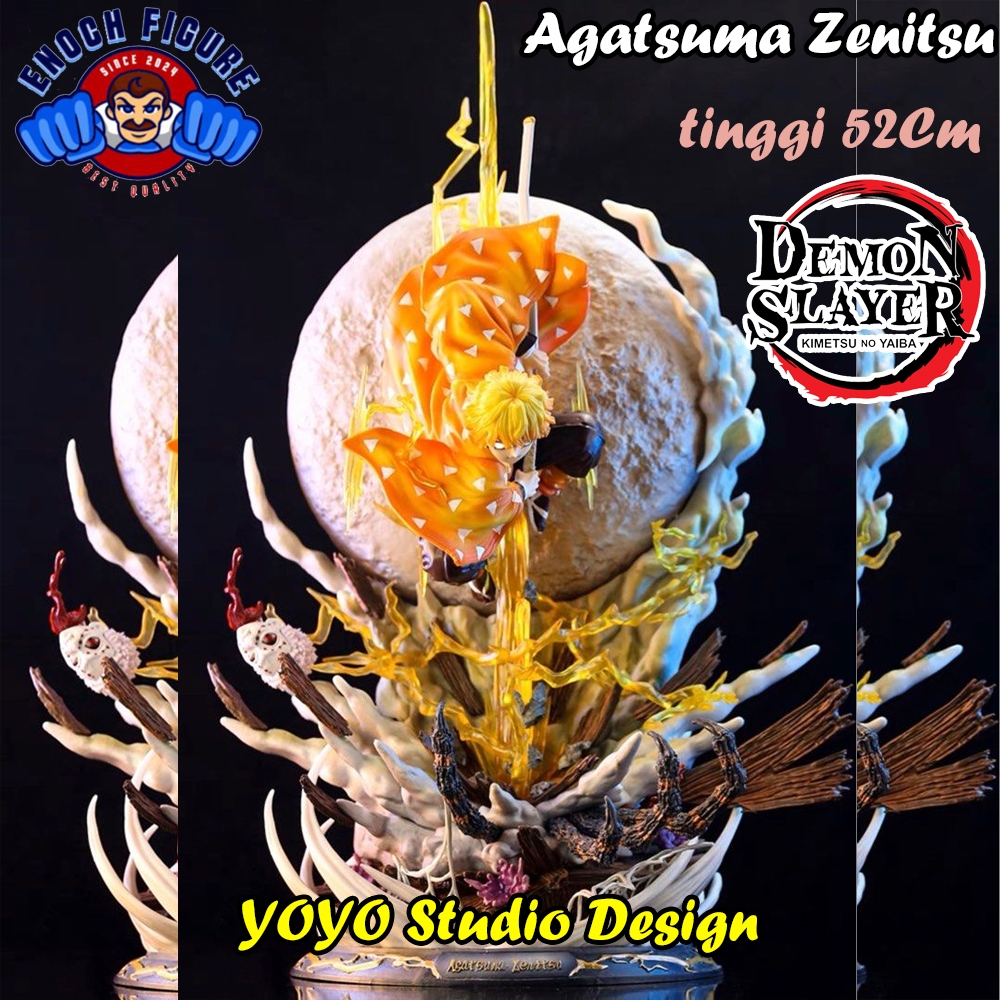 Jual Agatsuma Zenitsu Action Figure JUMBO 52cm Yoyo Studio Demon Slayer Tanjiro Mitsuri Rengoku ...