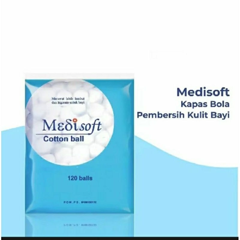 Jual Medisoft & Caressa kapas bulat isi 100 (kapas perawatan bayi ...