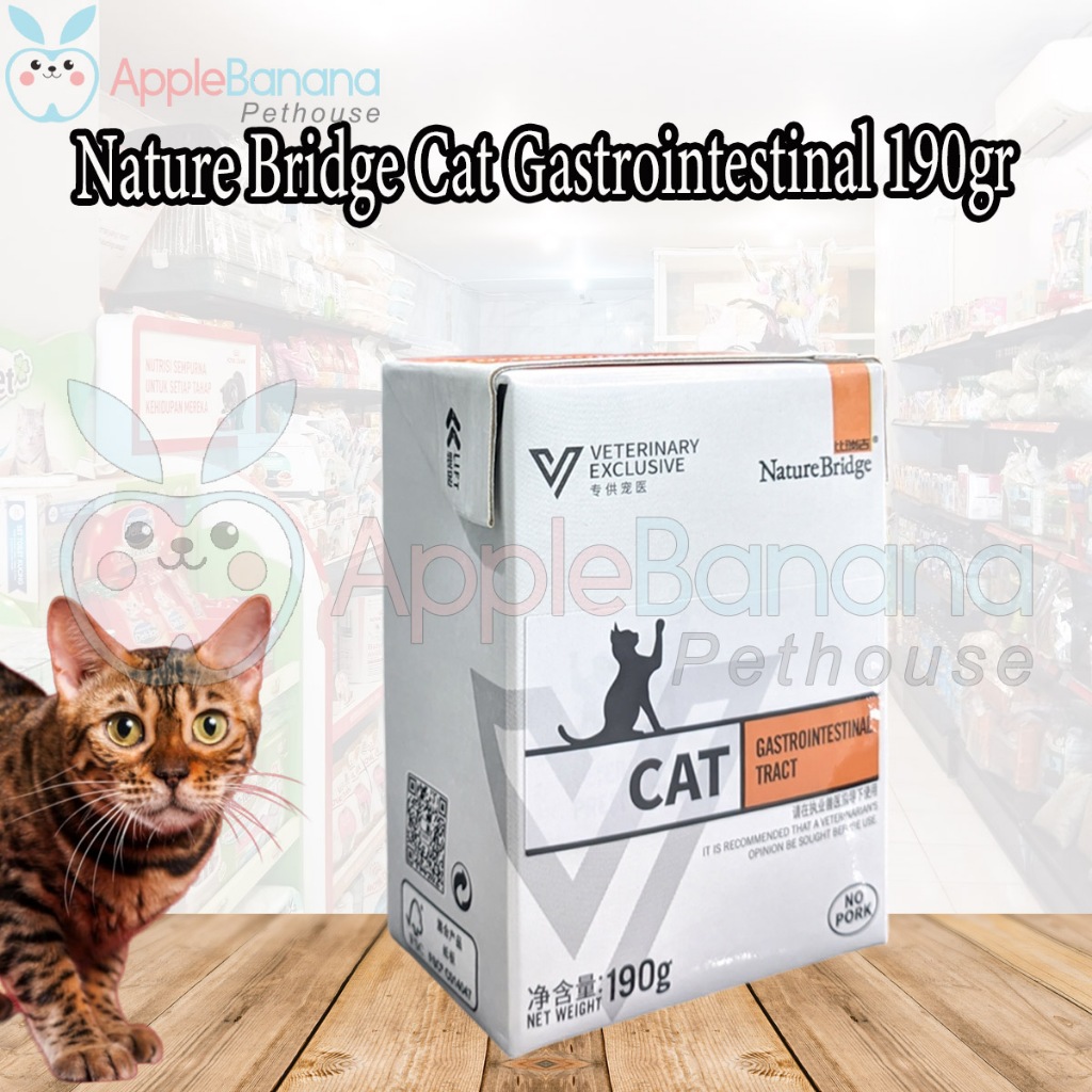 Jual NB Nature Bridge Vet Cat Gastro intestinal Tract 190gr wet food ...