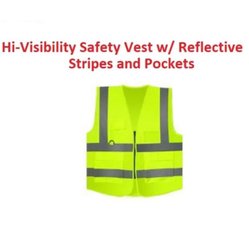 Jual Rompi Garis dan Saku/ Hi Visibility Safety Vest with Reflective ...