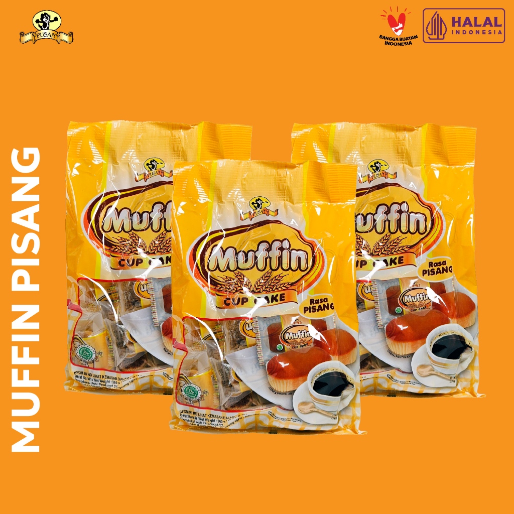 Jual Pusan Muffin Cup Cake Pisang [BUY 3 GET 1 FREE] | Shopee Indonesia