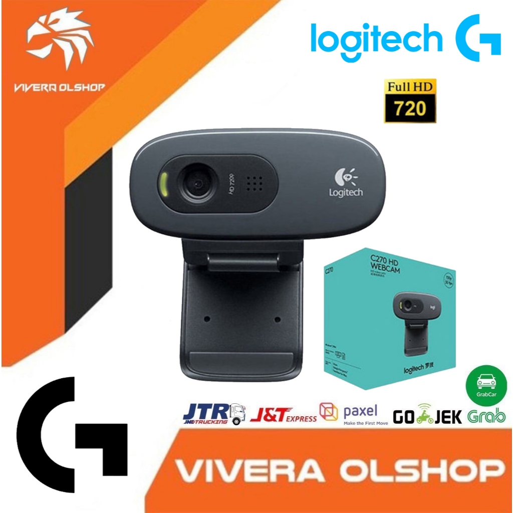 Jual Logitech WebCam C270 HD Original Garansi 1 Tahun | Shopee Indonesia