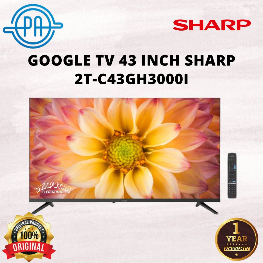 Jual NEW GOOGLE TV 43 " SHARP 2T-C43GH3000i GOOGLE 43" TV 2TC43GH3000i / 2T C43 GH 3000i 43 INCH ...