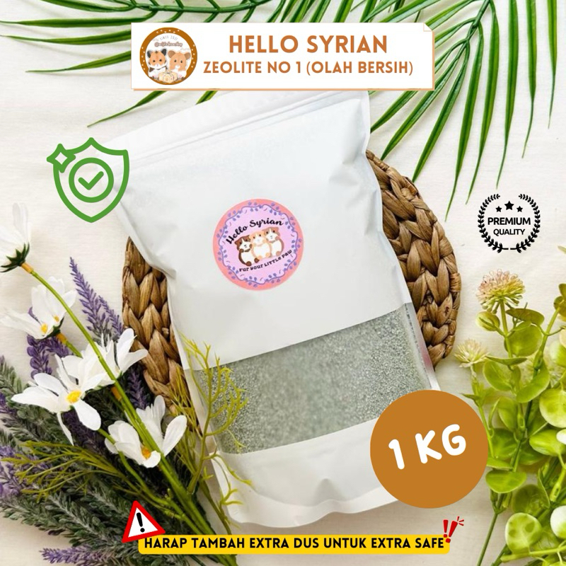 Jual MIJIU | [1KG] Pasir Zeolit Hamster Hello Syrian (SUDAH DIOLAH ...