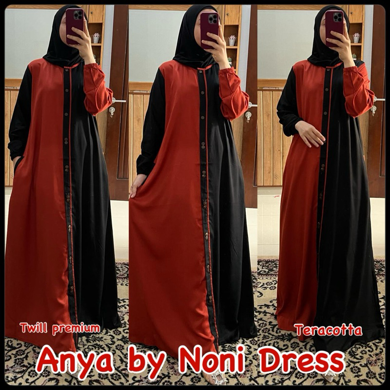 Jual Daster Arab NONI ANYA Maxi Dress Busui Mewah Gamis Premium Twill ...