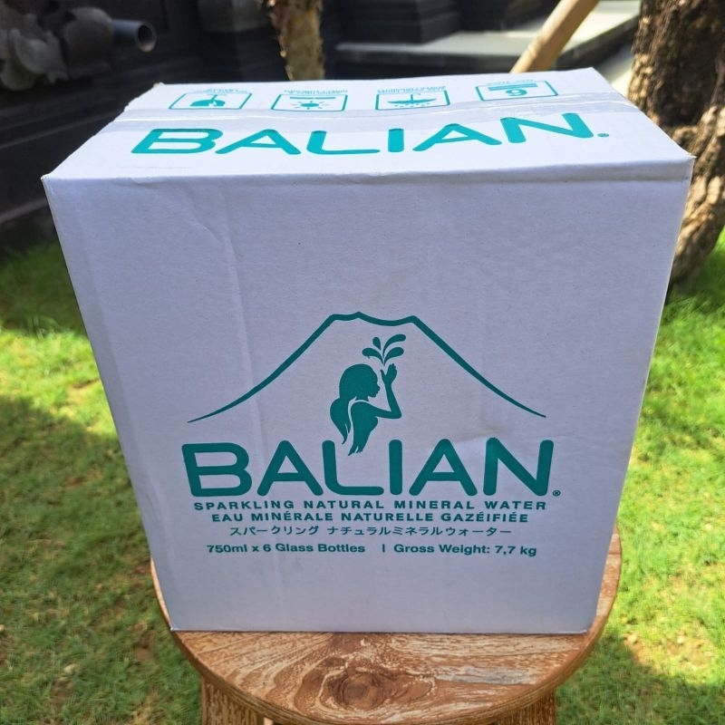 Jual BALIAN Air Mineral Sparkling 750 ml - 6 Botol Kaca | Shopee Indonesia