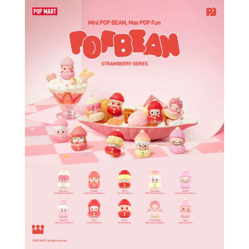 Jual POPMART - POPBEAN Strawberry Series | Shopee Indonesia