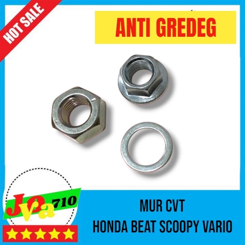 Jual mur cvt pully set 3pcs mur flange mur primary ring anti gredeg ...