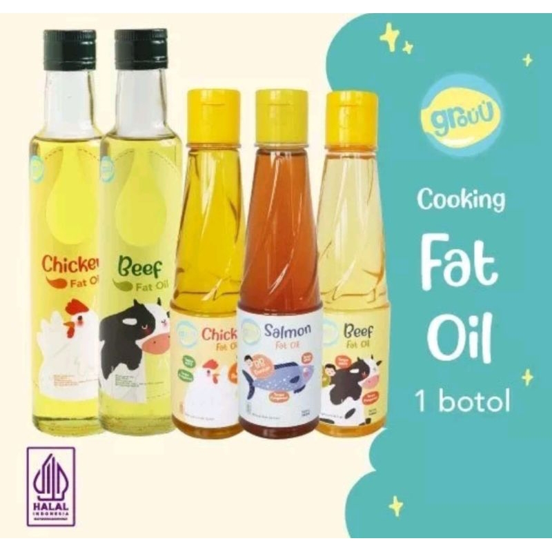 Jual GROUU Cooking Fat Oil - BB booster (Chicken,Beef,Salmon Fat ...