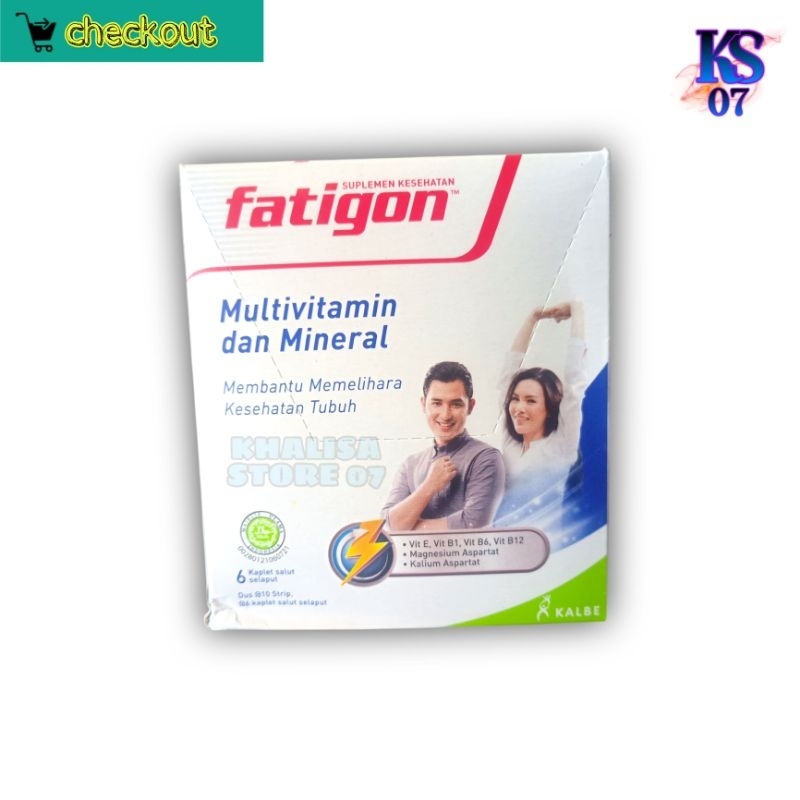 Jual Fatigon Multivitamin Dan Mineral Isi 60 Kaplet / Fatigon | Shopee ...