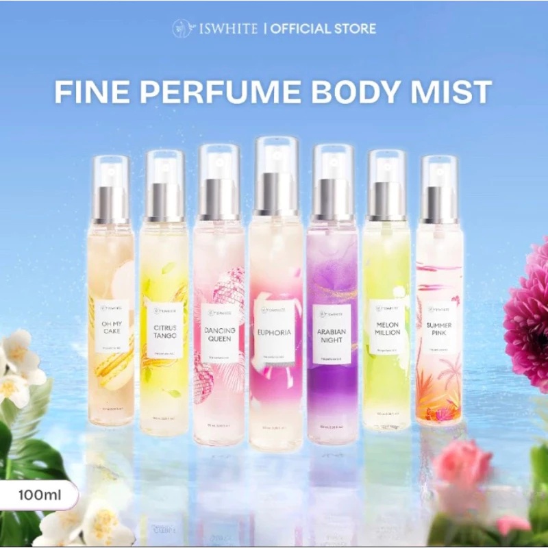 Jual ISWHITE Perfume Body Mist | Fine Perfume Body Mist 100ml - Parfum Badan dengan Wangi yang ...