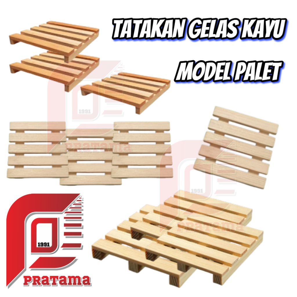Jual Tatakan Gelas Kayu Model Palet Tatakan Kayu Serbaguna | Shopee ...