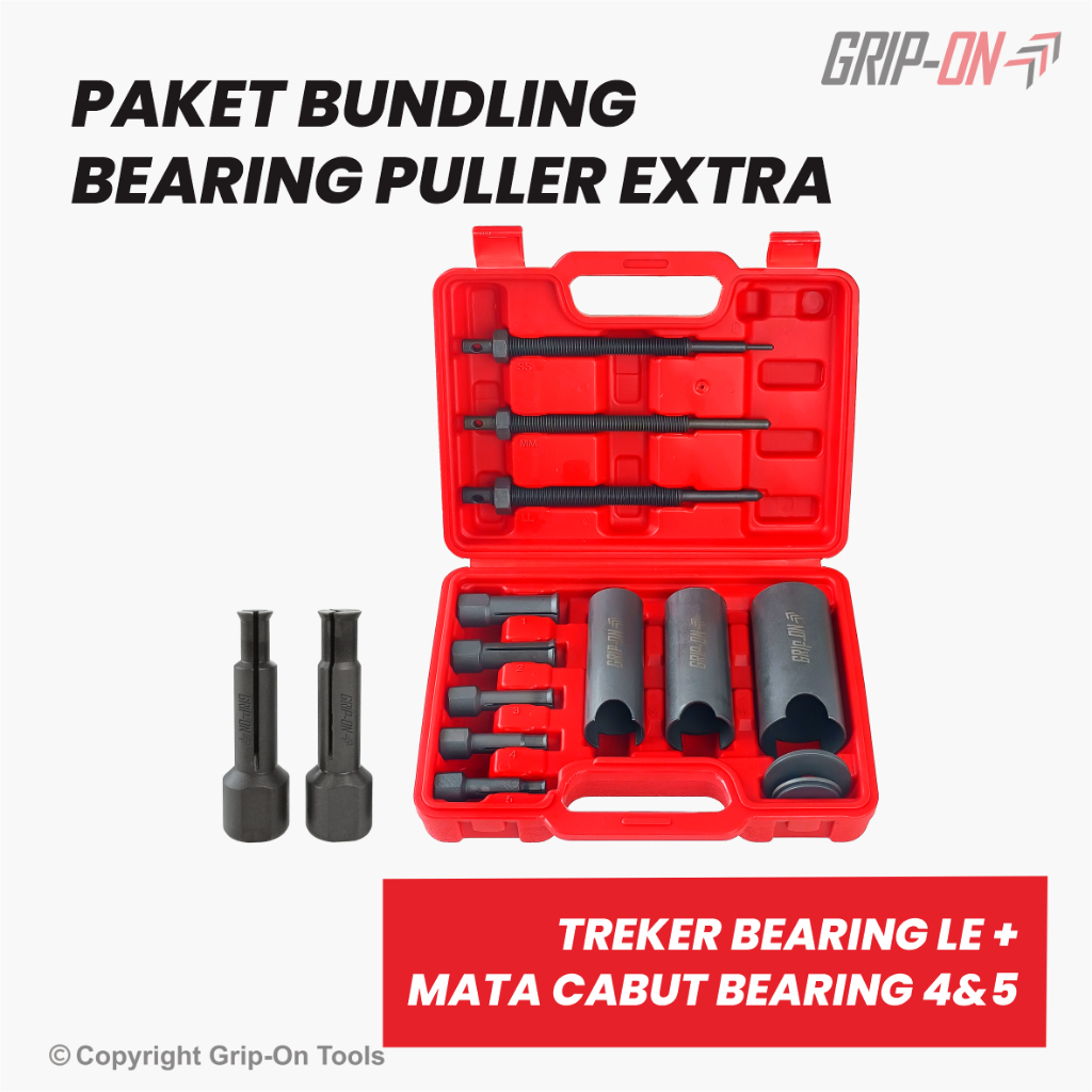 Jual Grip-On Paket Bundling Treker Bearing Cvt + Free Mata Bearing 2Pcs Bearing Puller 5Pcs ...